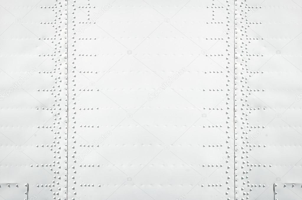 Texture light skin of the aircraft with rivets Stock Photo by ©timonko ...