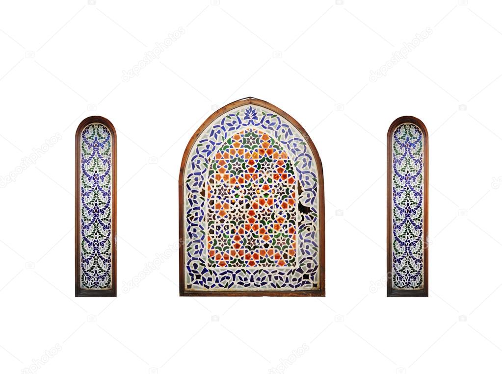 Arab window on a white background, Sharm El Sheikh, Egypt Stock Photo ...