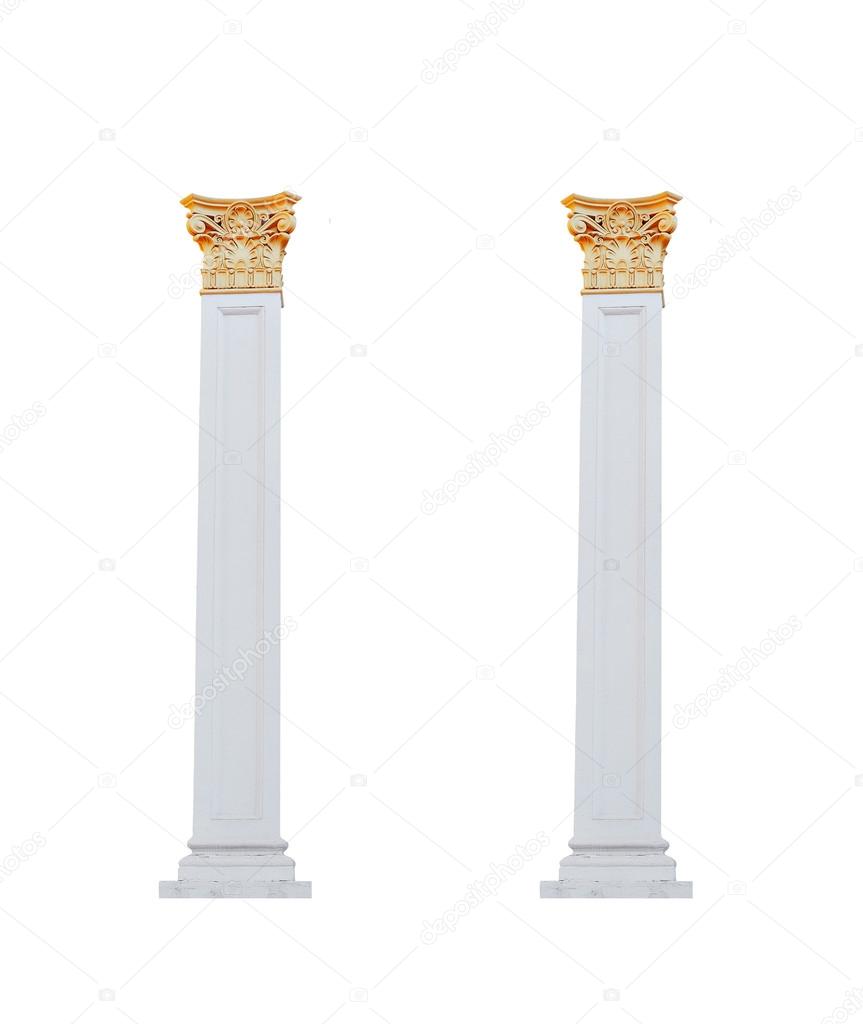 Architectural columns on a white background Stock Photo by ©timonko ...