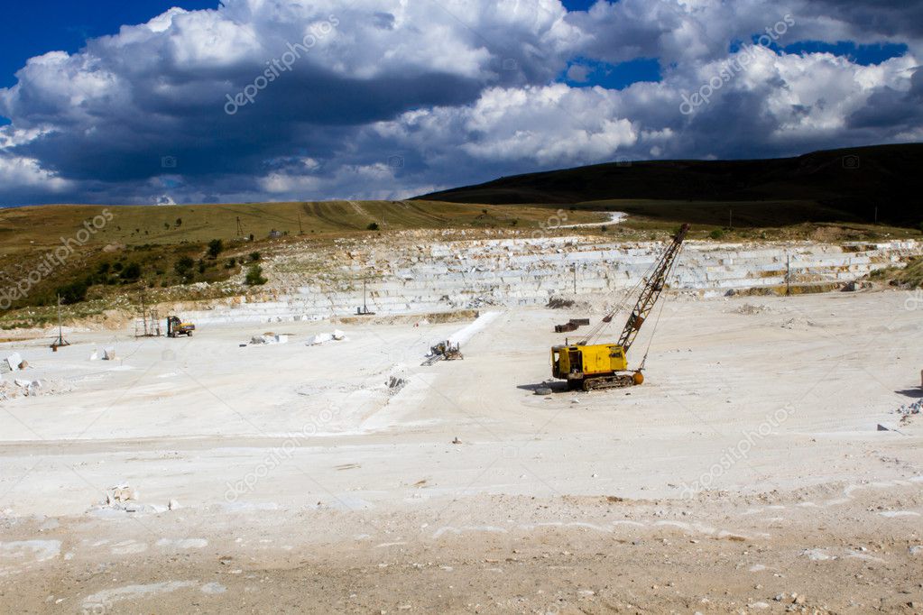 Marble quarry, stone texture, Stone Quarrying — Stock Photo © dadooda ...