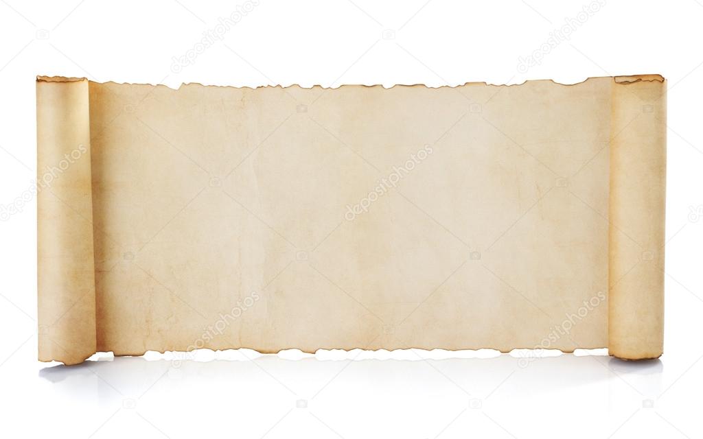 Old parchment scroll Stock Photo by ©seregam 83471576