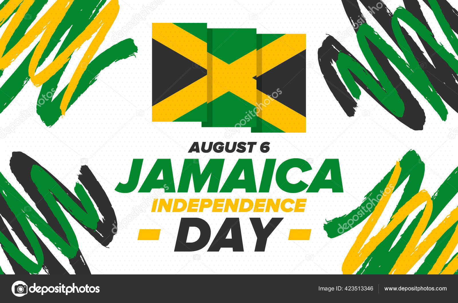 Jamaica Independence Day Independence Jamaica Holiday Celebrated Annual August Jamaica Stock ...