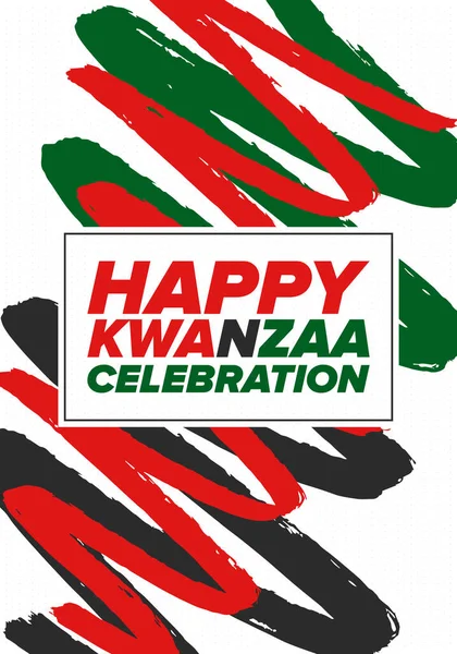Kwanzaa Feliz Celebración. Fiesta de la cultura africana y ...