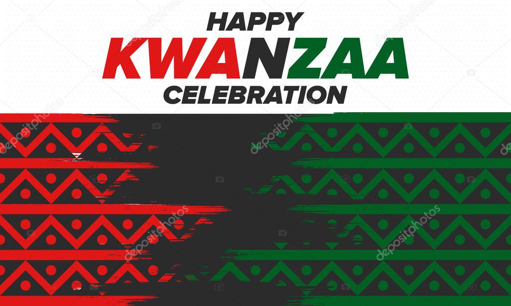 Kwanzaa Feliz Celebración. Fiesta de la cultura africana y ...