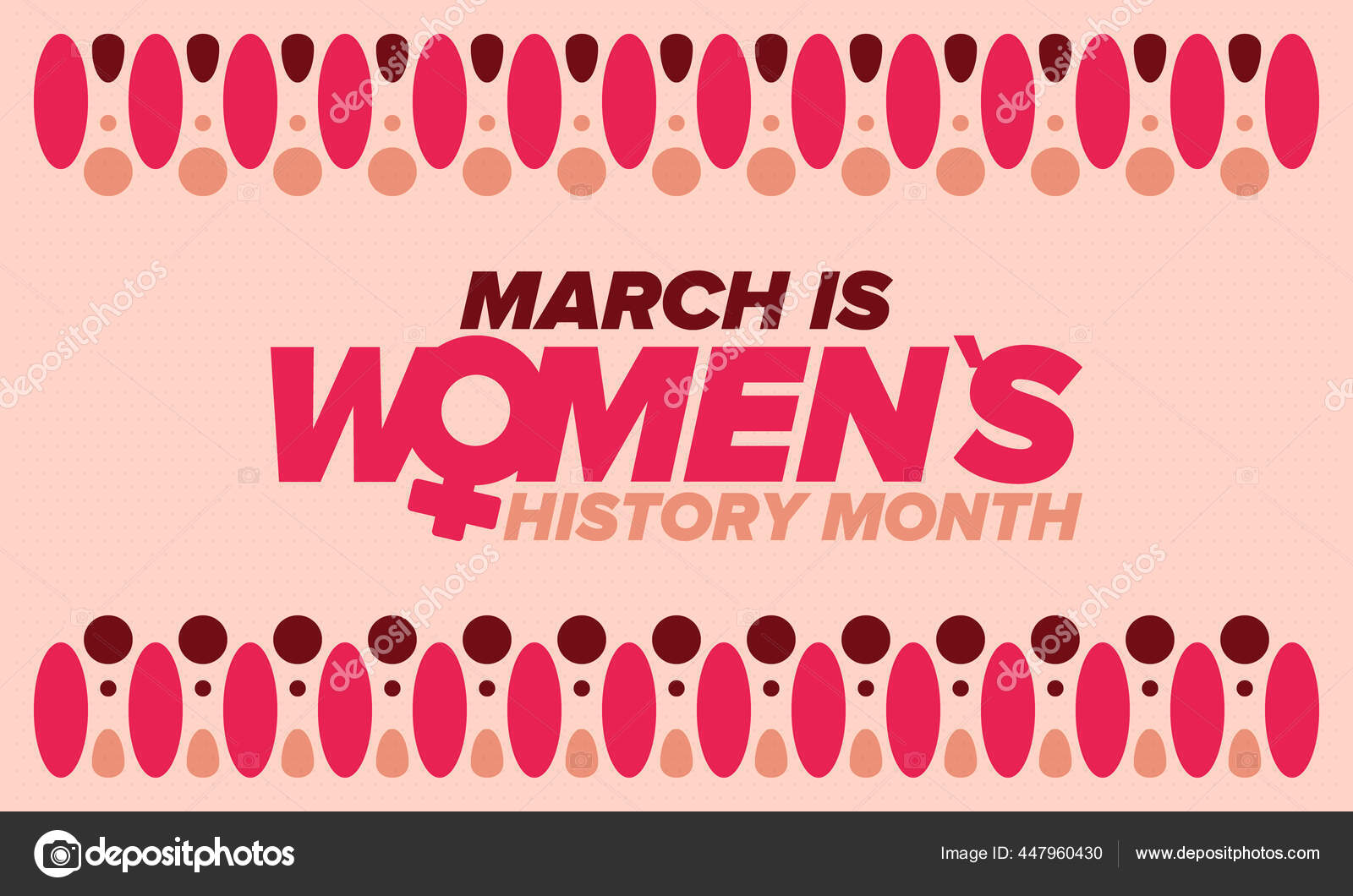 Women's History Month Celebrated Annual March Mark Womens Contribution ...