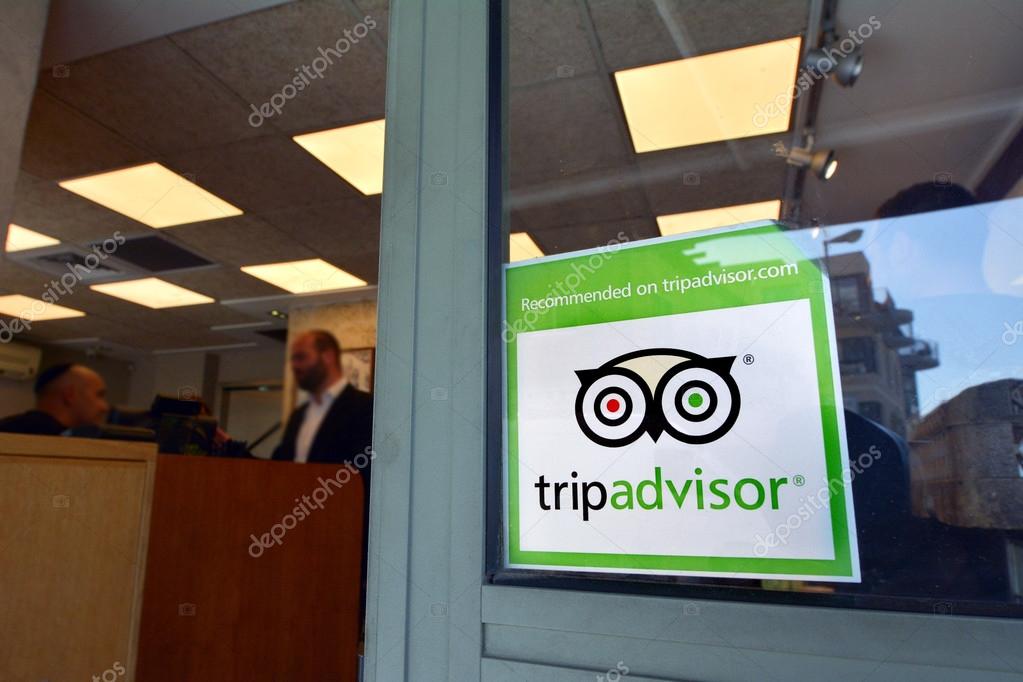 Trip advisor sticker on restaurant window – Stock Editorial Photo ...