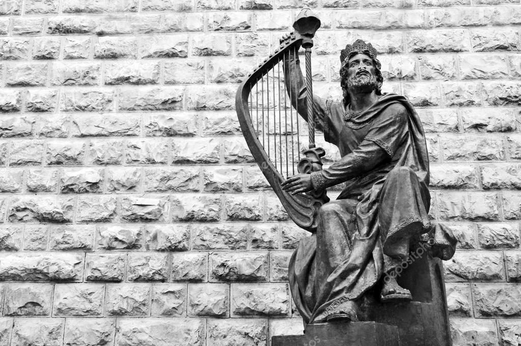 King David Scoulpture in Jerusalem Old City Israel — Stock Photo ...