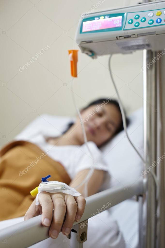 Patient With Intravenous Drip