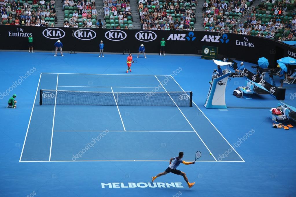 Rod Laver arena during Australian Open 2016 match at Australian tennis ...