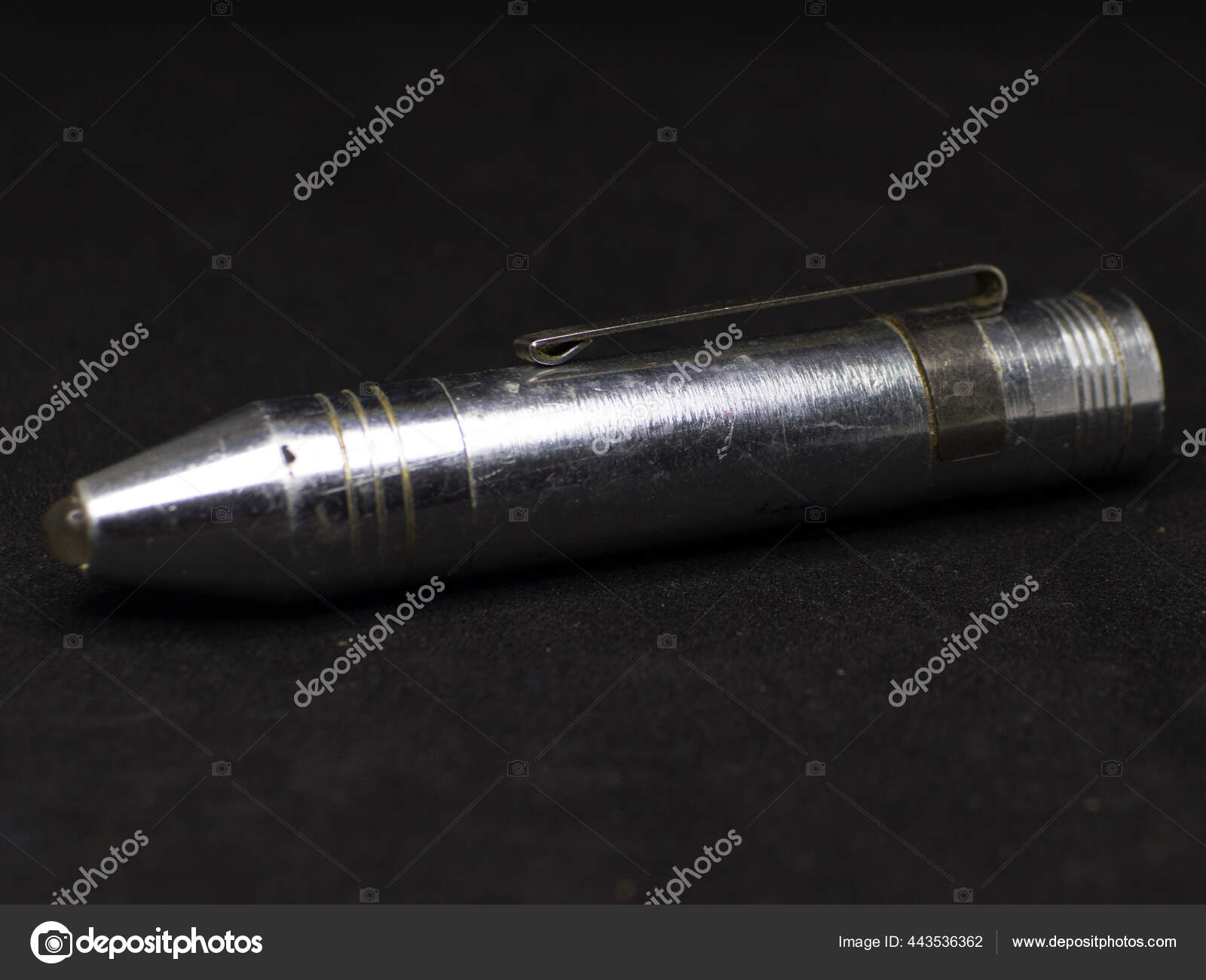 Used Flashlight Black Background — Stock Photo © nopember3079 #443536362