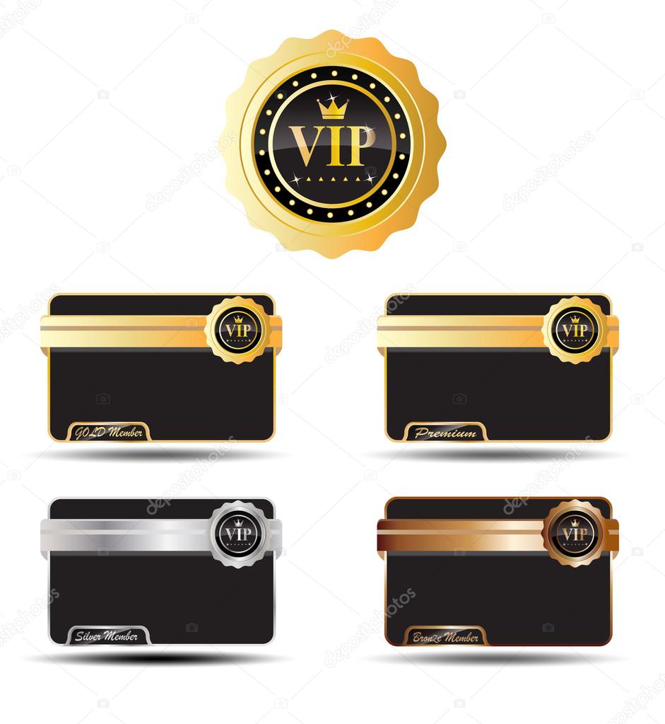 VIP Label Gold Silver, Bronze, Premium Stock Vector Image by ...