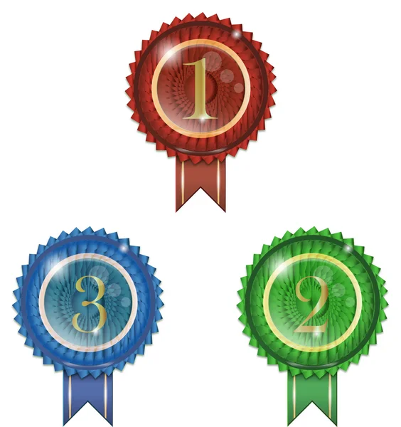 Winner 123 gold silver and bronze badge Stock Vector by ©nopember3079 ...