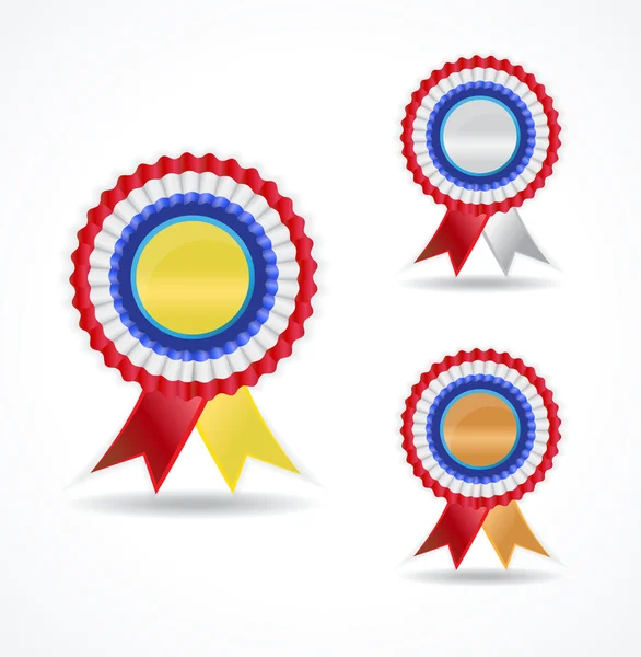 Winner 123 gold silver and bronze badge — Stock Vector © nopember3079 ...