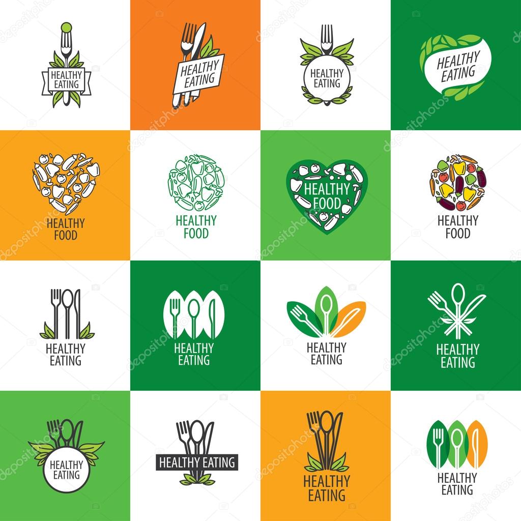 Vector logo healthy eating Stock Vector Image by ©artbutenkov #107155614