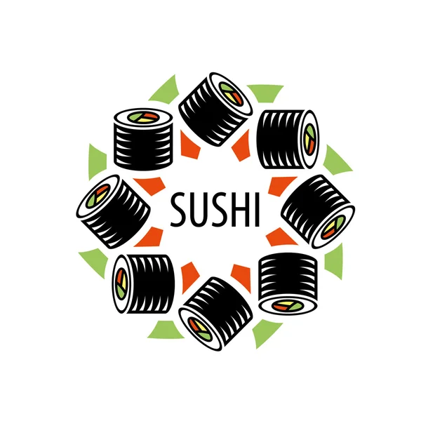 Sushi rolls logo imágenes de stock de arte vectorial | Depositphotos