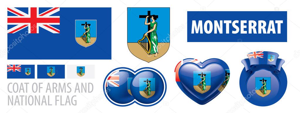 Emblem montserrat Vector Art Stock Images | Depositphotos