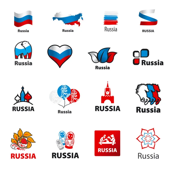 Russia flag ,logo — Stock Vector © artbutenkov #22109367
