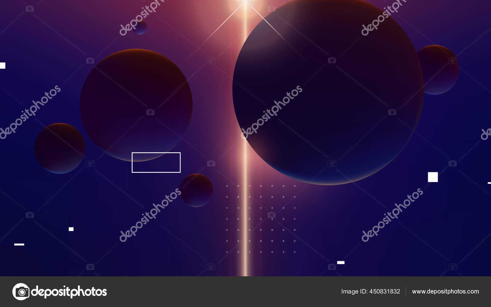 Retrowave Space Cosmic Background Luminescence Sphere Shape Glowing ...