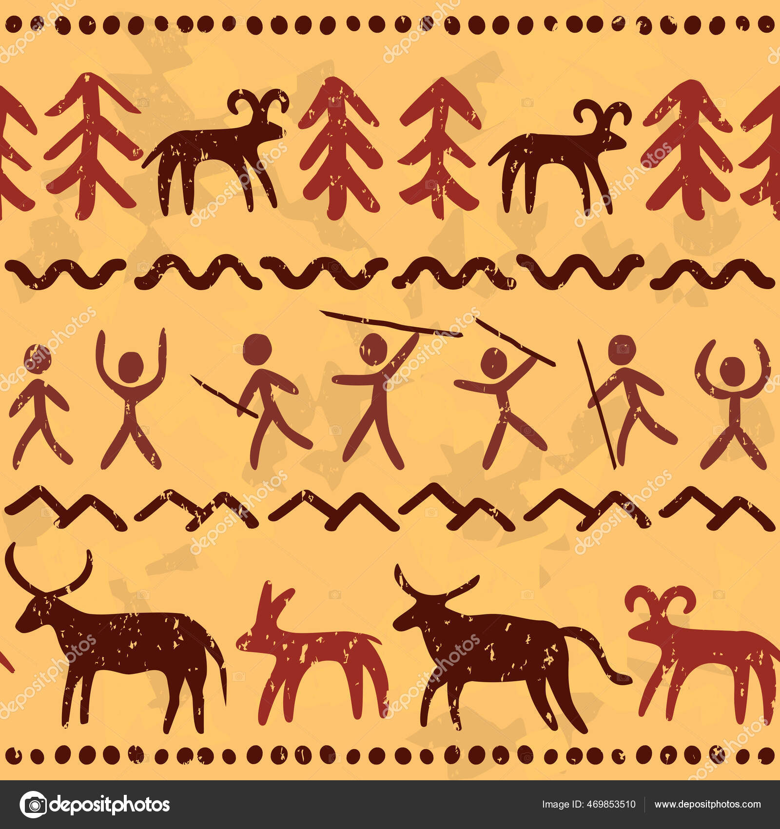Cave Paintings Vector