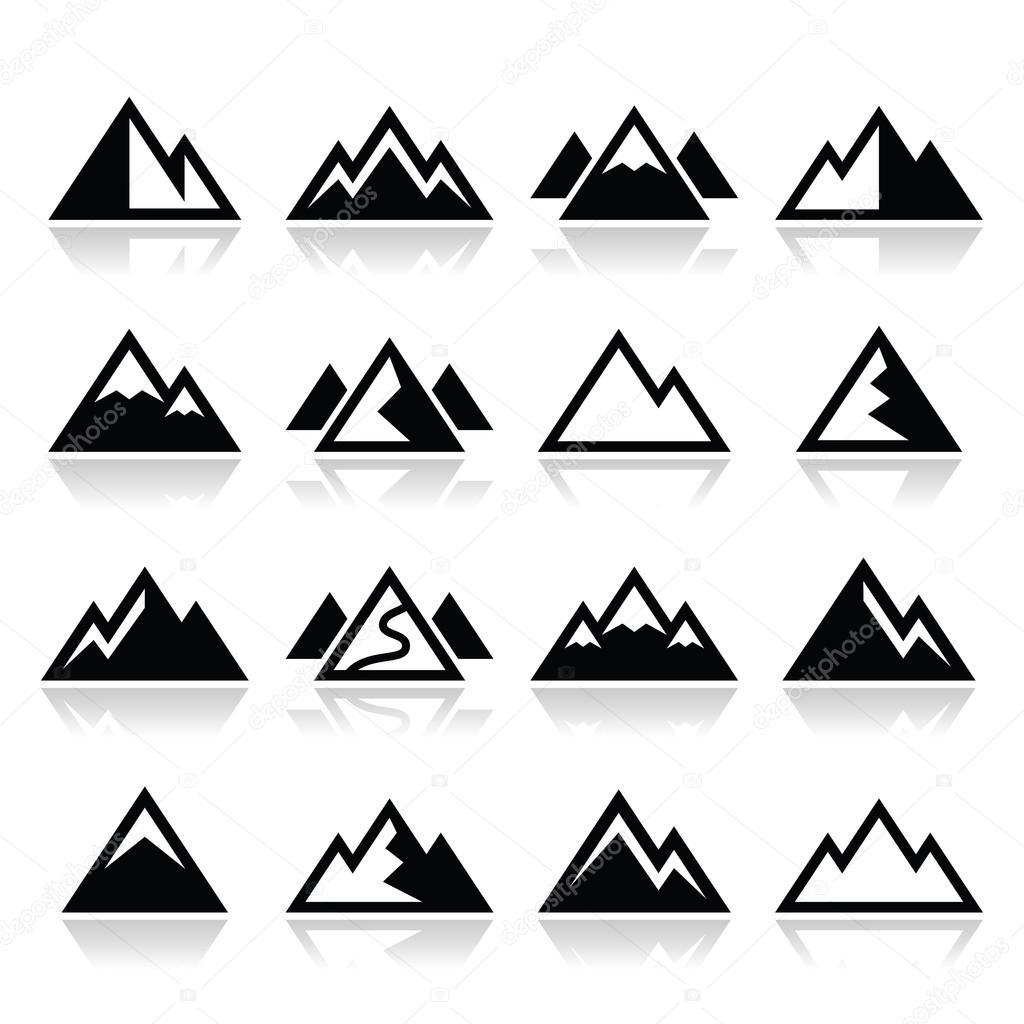 Mountain vector icons set ⬇ Vector Image by © RedKoala | Vector Stock ... Mountain vector icons set ⬇ Vector Image by © RedKoala | Vector Stock ...