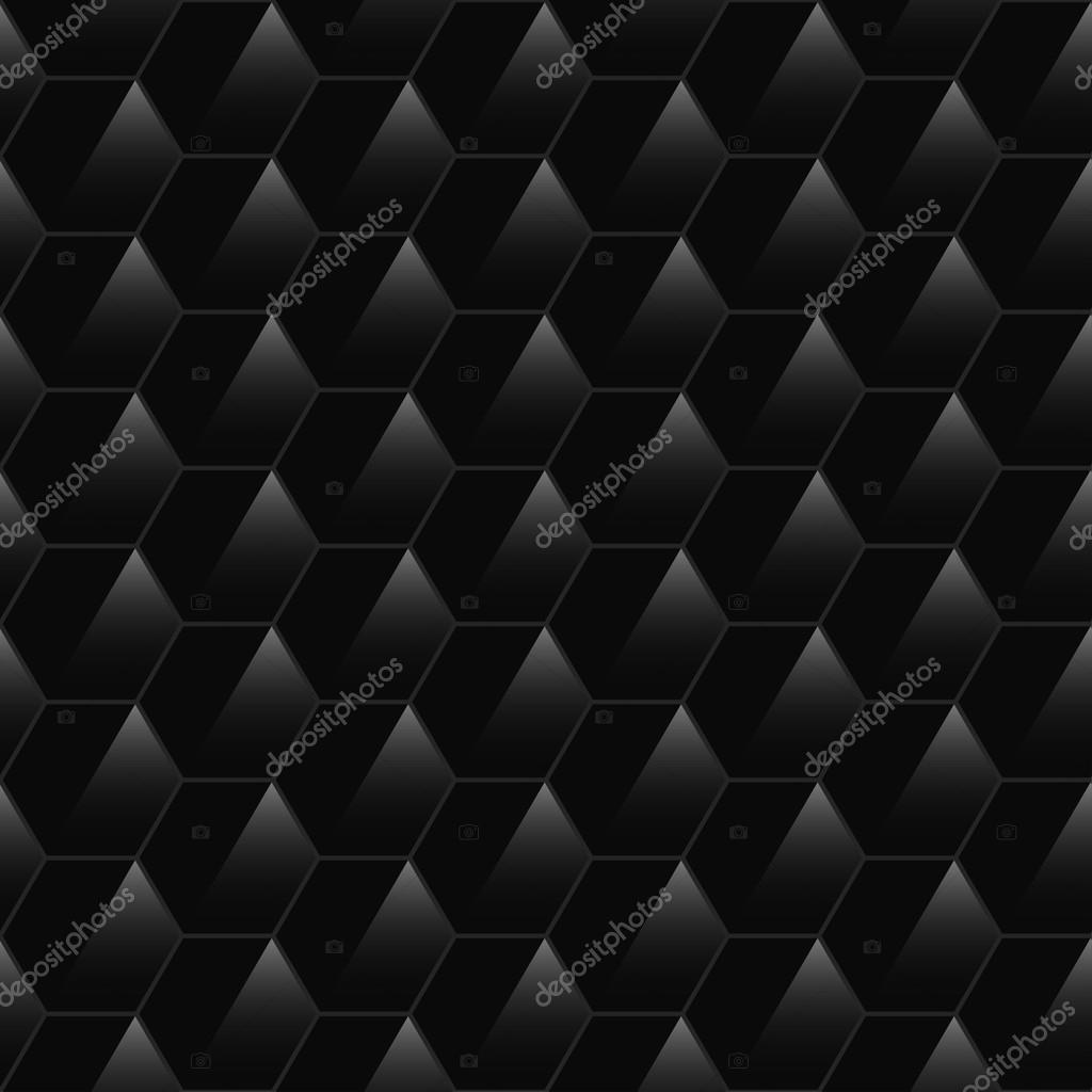 Seamless Black Hexagonal Texture Stock Vector Image by ©robisklp #101341986