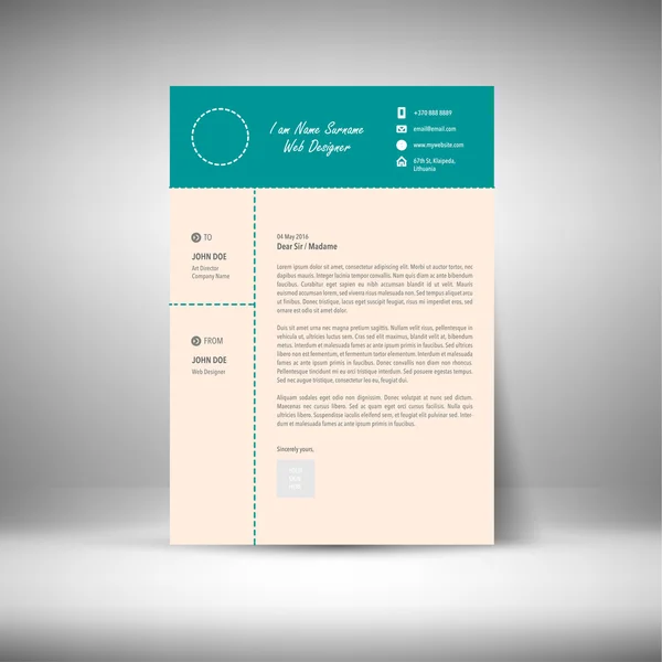 Cover letter Vector Art Stock Images | Depositphotos