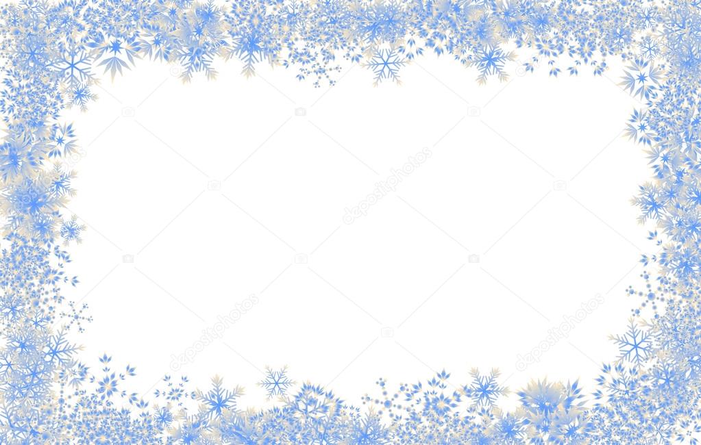 Snowflake Frame Vector