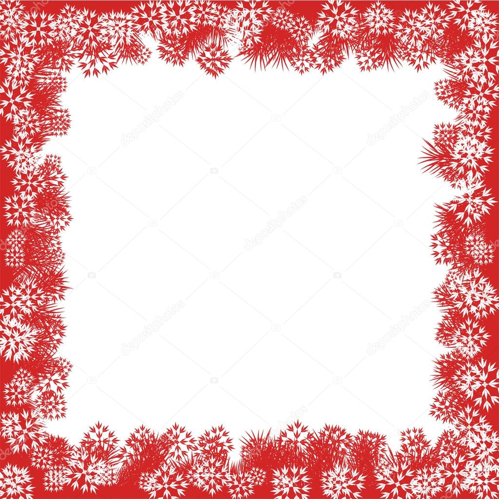 Christmas Snowflake Border background — Stock Vector © robisklp #90360072