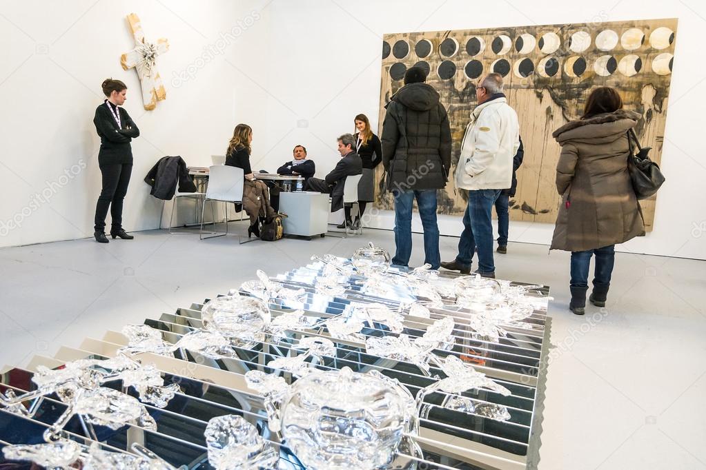 Gallery in an art fair – Stock Editorial Photo © starmaro #64661531