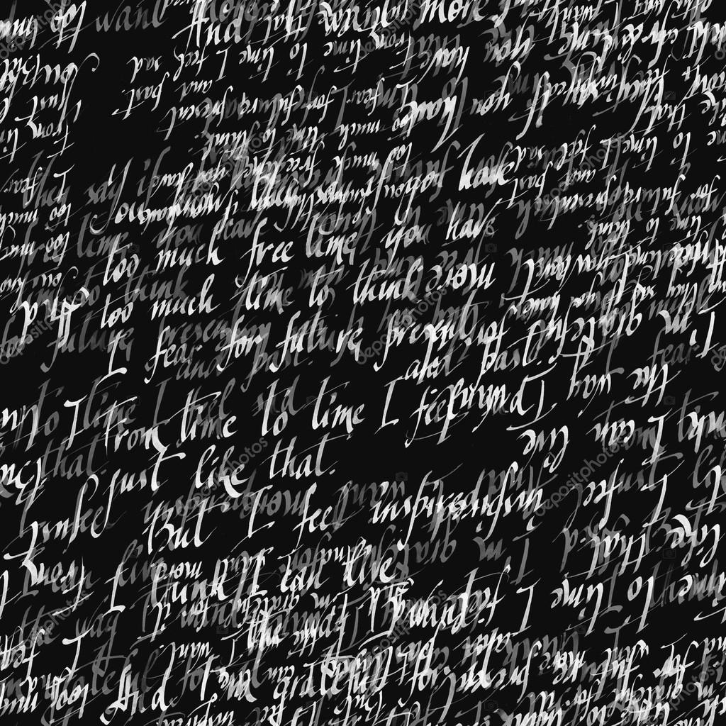 Calligraphic grunge letters Stock Photo by ©Chevnenko 101371540