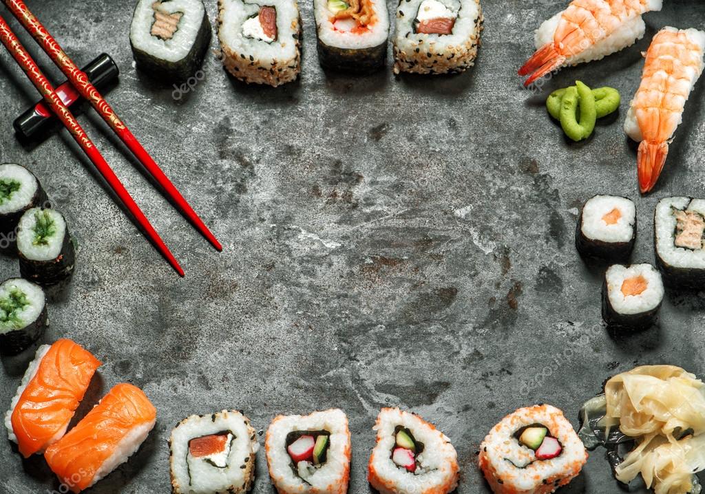 Traditional japanese food background — Stock Photo © LiliGraphie #103164284