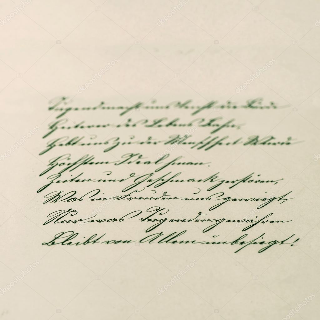 Vintage handwriting. antique manuscript. aged paper Stock Photo by ...