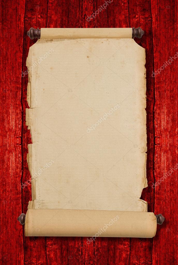 Vintage blank aged paper scroll. — Stock Photo © LiliGraphie #68243227