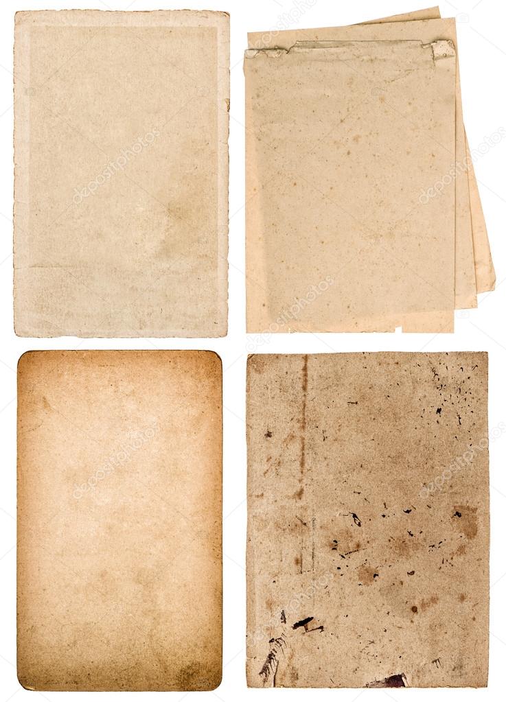 Used textured paper cardboard. Scrapbook objects — Stock Photo ...