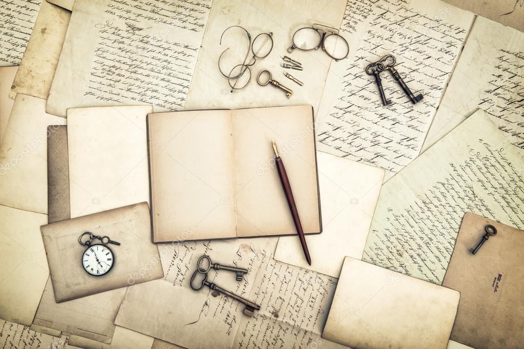 Open Diary With Writing