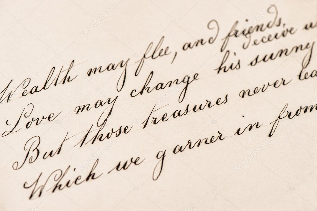 Old Handwriting Letters