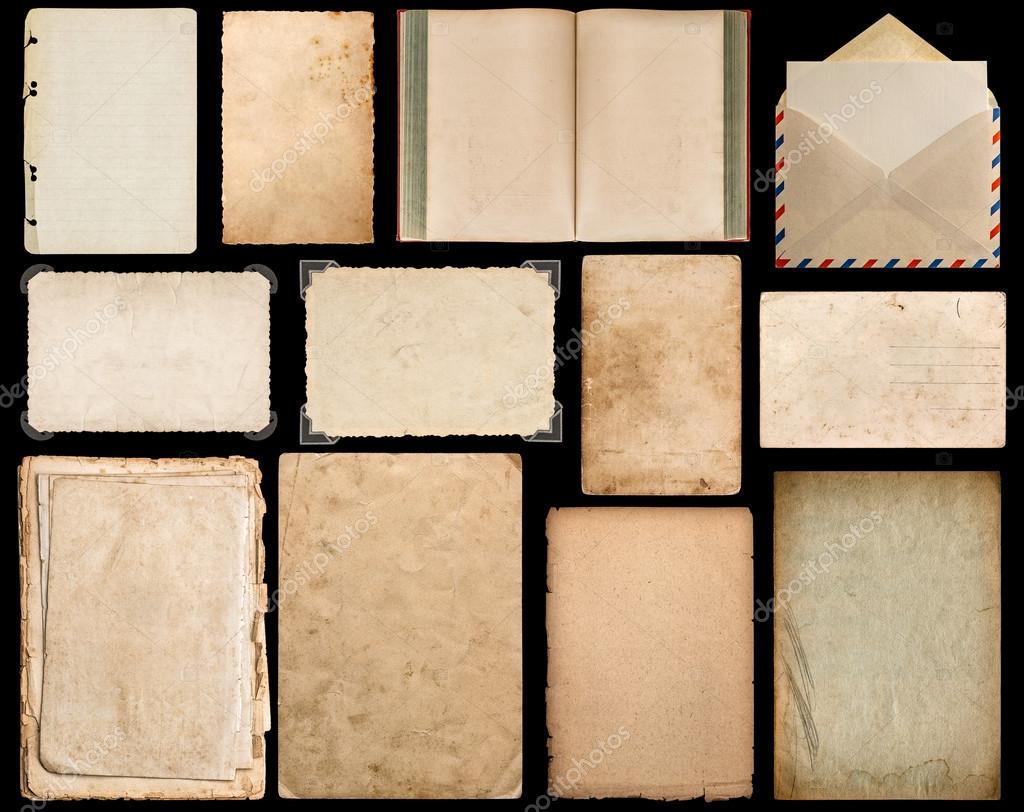 Paper, book, envelope, cardboard, photo corner, frame — Stock Photo ...