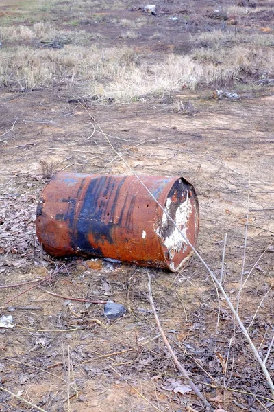 Old rusty barrel - Stock Image - Everypixel