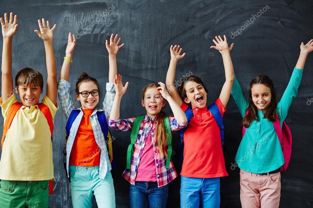 Portrait of happy schoolchildren Stock Photo by ©pressmaster 122105174 Portrait of happy schoolchildren Stock Photo by ©pressmaster 122105174