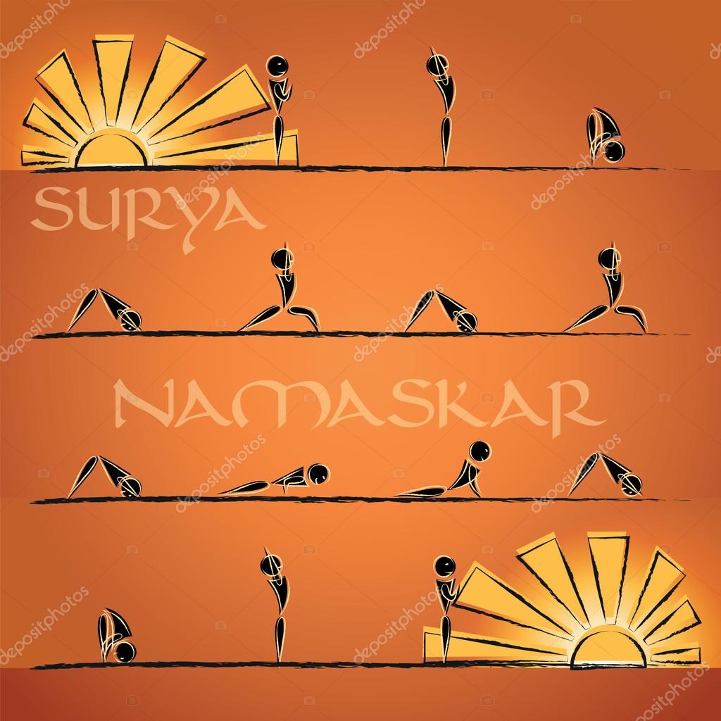 Sun salutation Stock Vector Image by ©zaretskaya #58942303