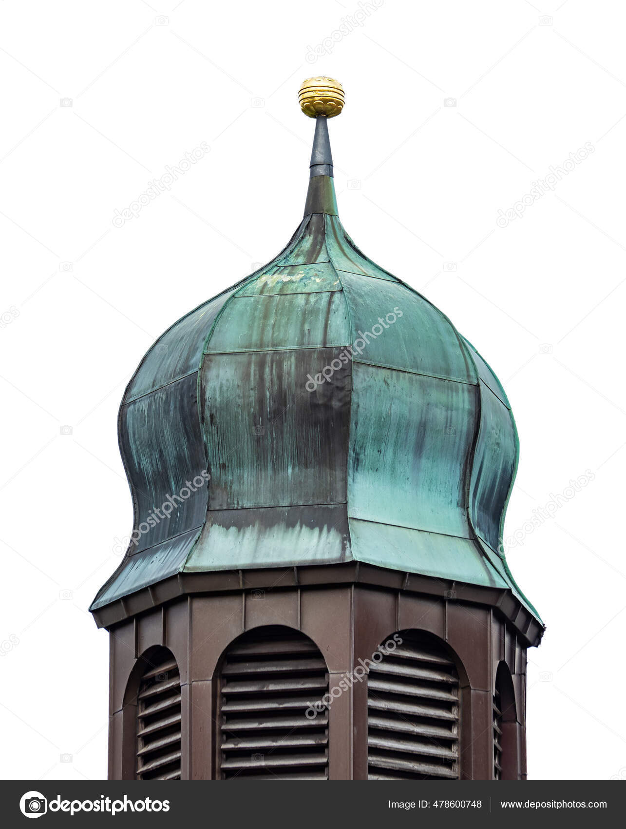 Architectural Element Pinnacle Baroque Architecture Isolated White ...