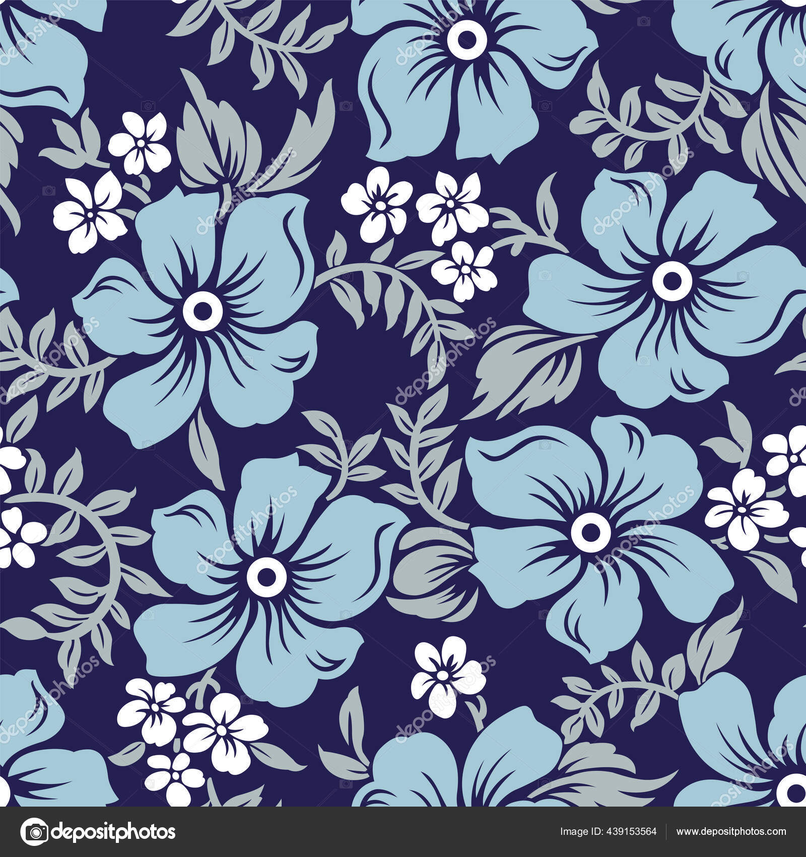 Seamless Vector Floral Pattern Design Stock Vector by ©malkani 439153564
