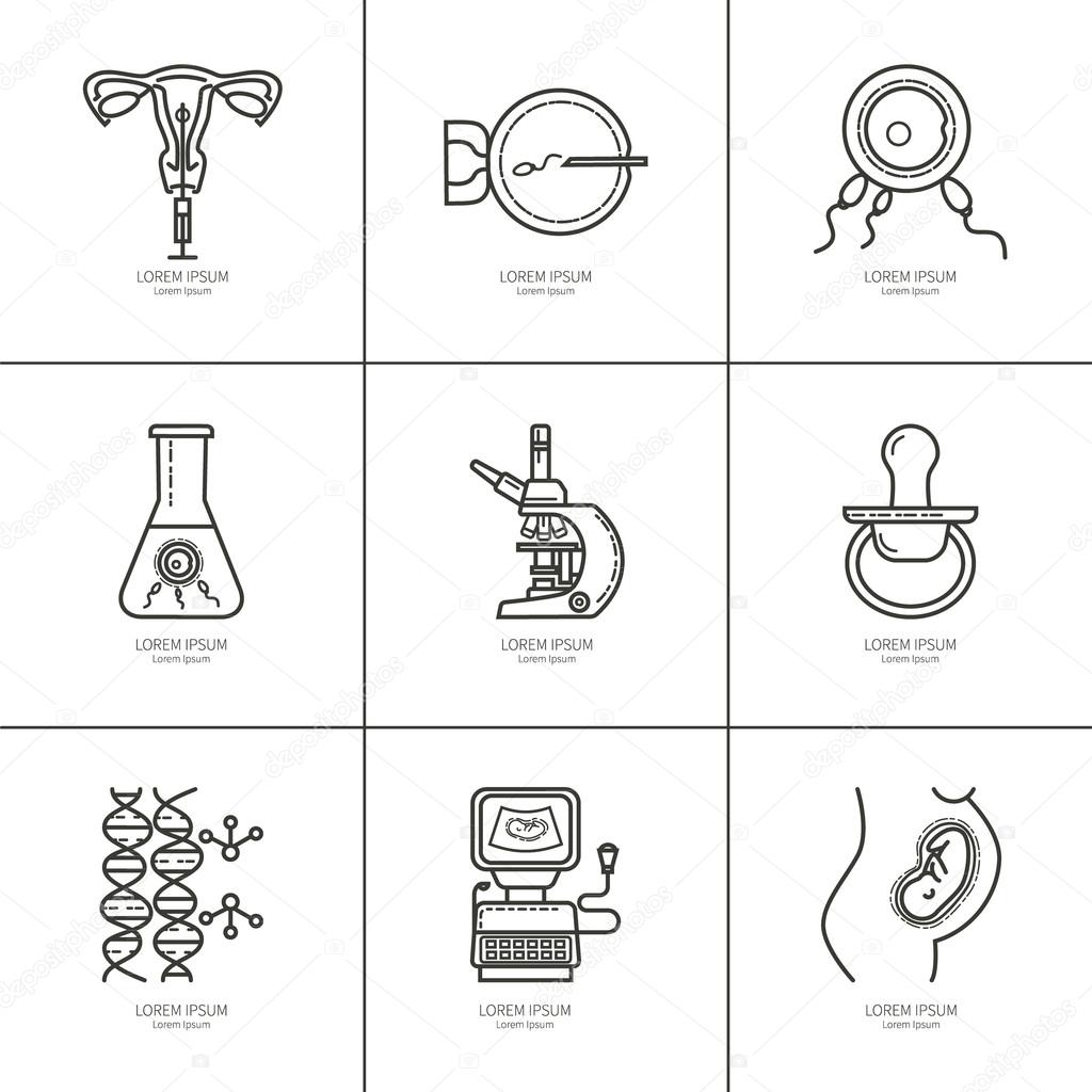 Icons set midwifery Stock Vector Image by ©lilileka #111503726