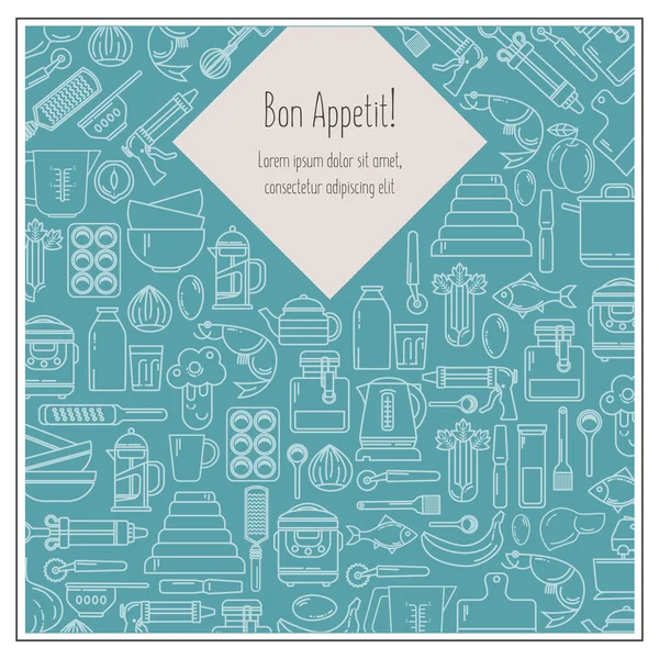 Banner cooking utensils and food. Stock Vector Image by ©lilileka ...