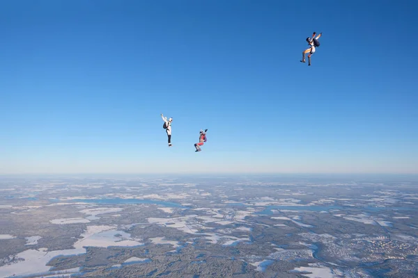 Three skydivers Stock Photos, Royalty Free Three skydivers Images ...