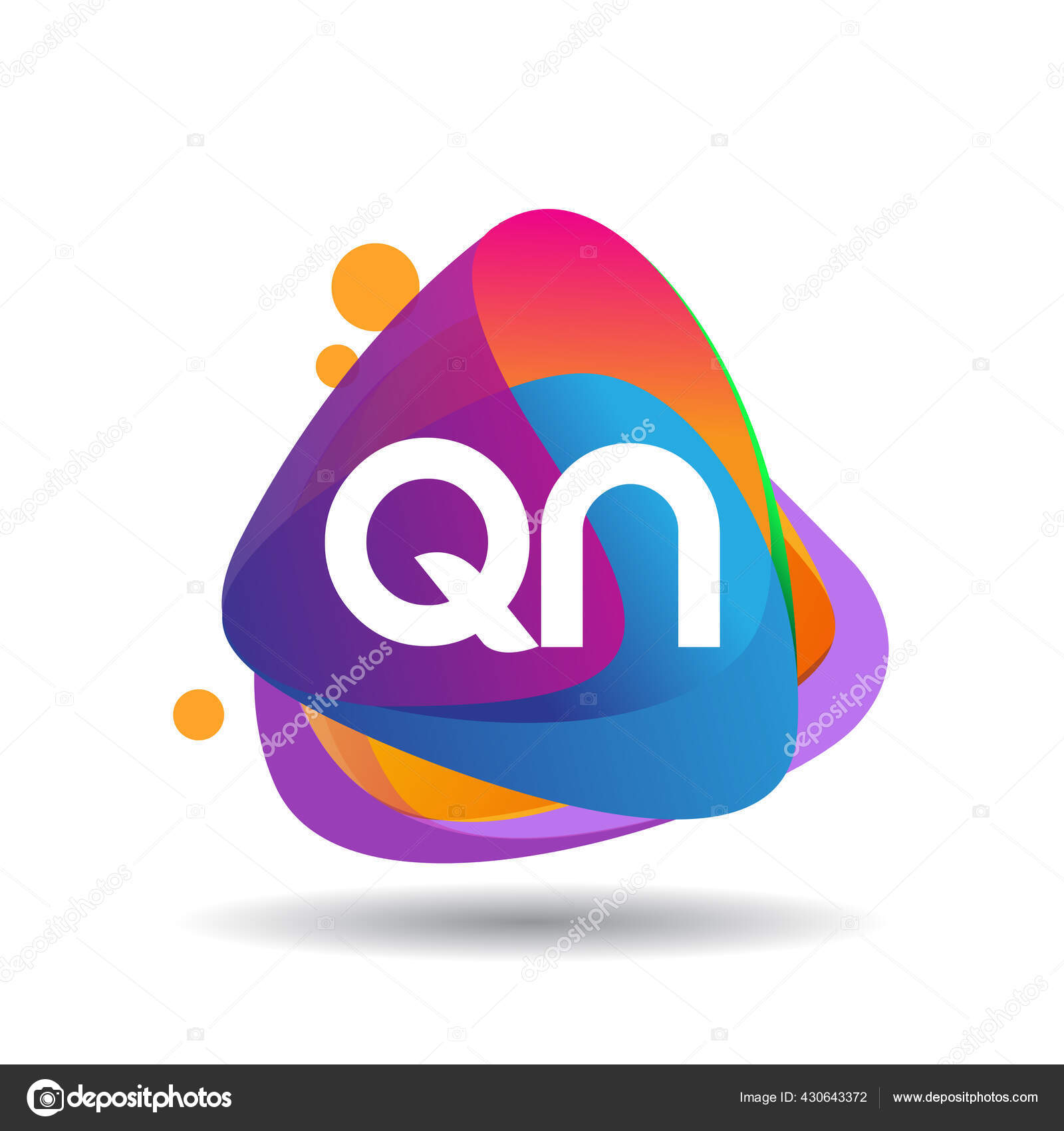 Letter Logo Colorful Splash Background Letter Combination Logo Design ...