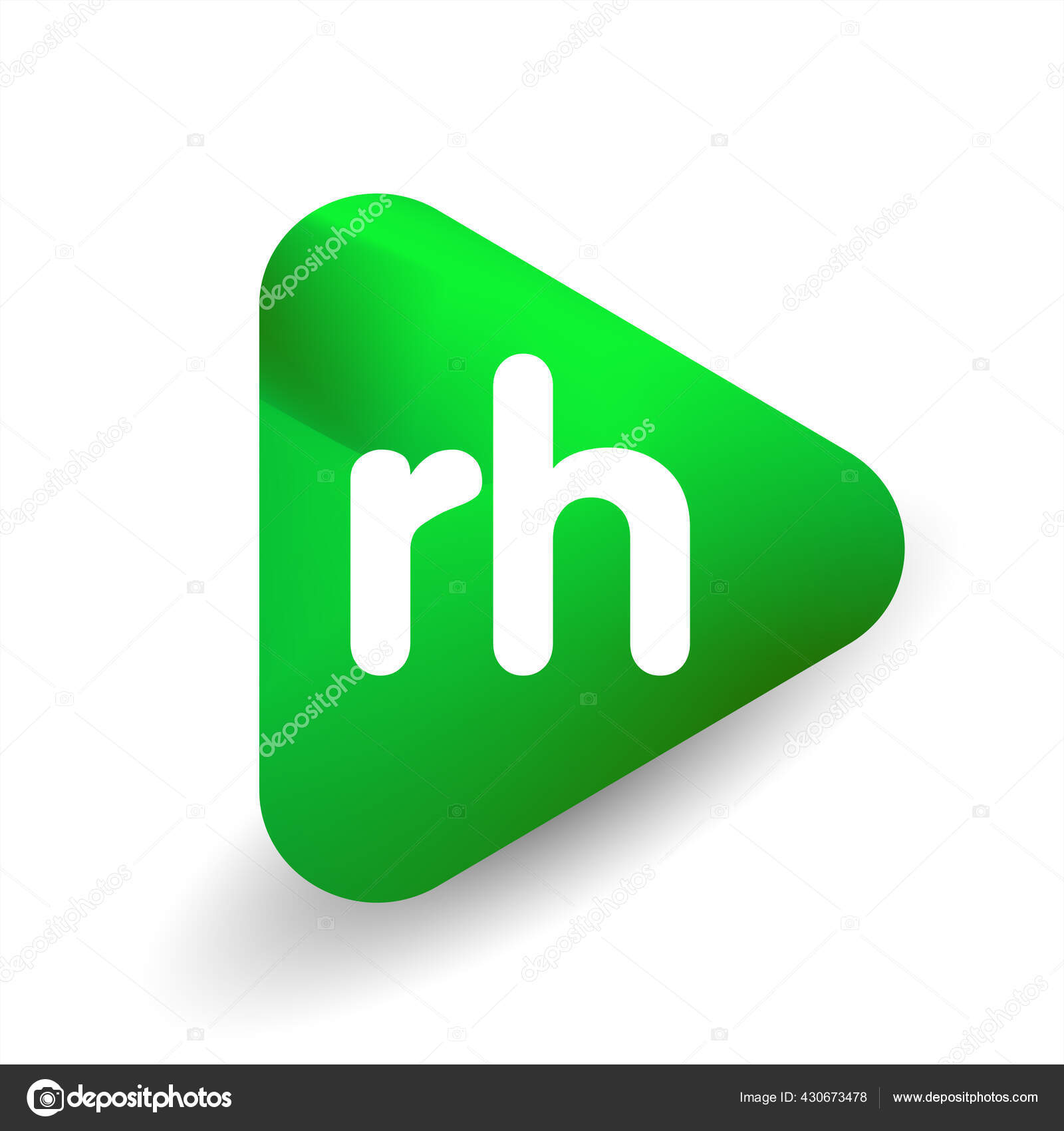 Letter Logo Triangle Shape Colorful Background Letter Combination Logo ...