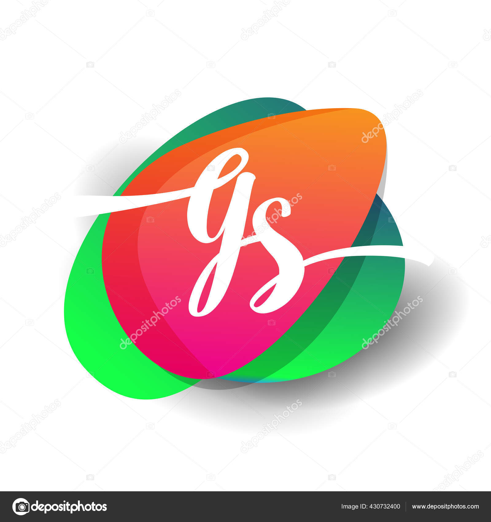 Letter Logo Colorful Splash Background Letter Combination Logo Design ...