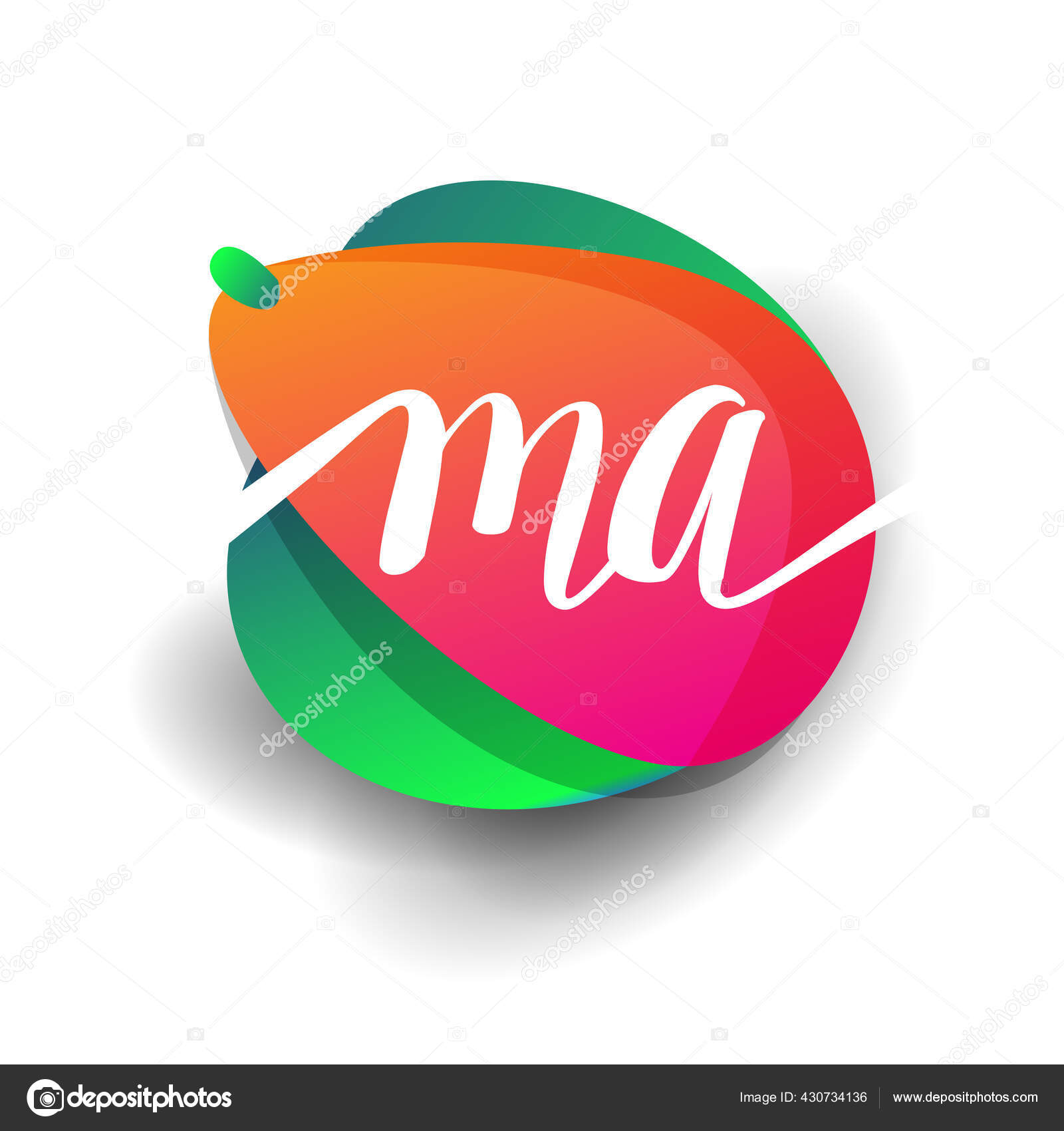 Letter Logo Colorful Splash Background Letter Combination Logo Design ...