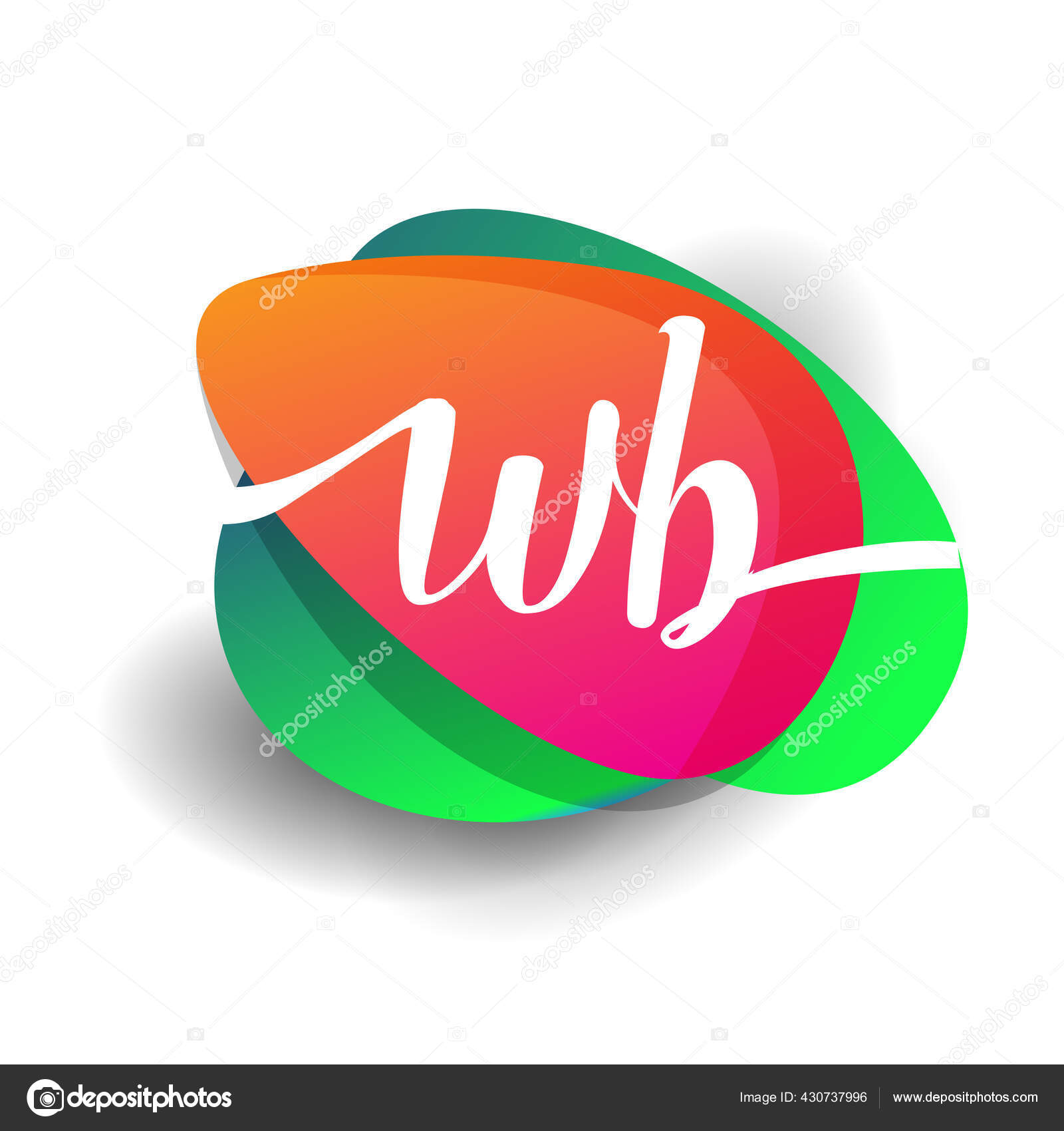 Letter Logo Colorful Splash Background Letter Combination Logo Design ...